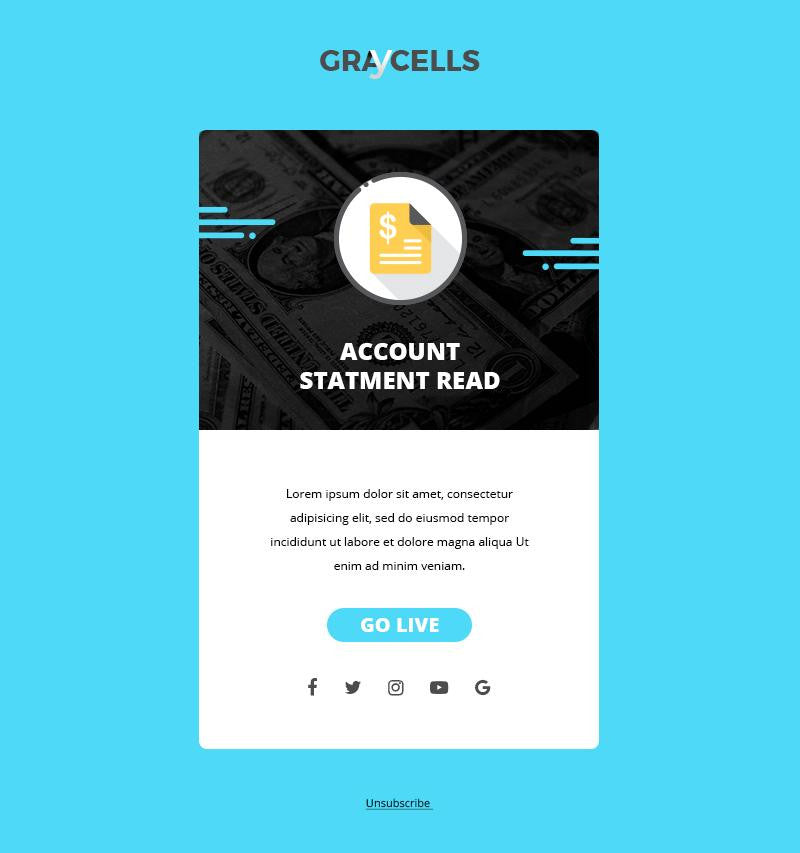 750 Responsive Email Notification templates | watercolor action